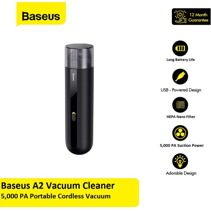 Jual Baseus A2 Vacuum Cleaner Portable Car Cordless Penghisap Debu Mobil | Shopee Indonesia