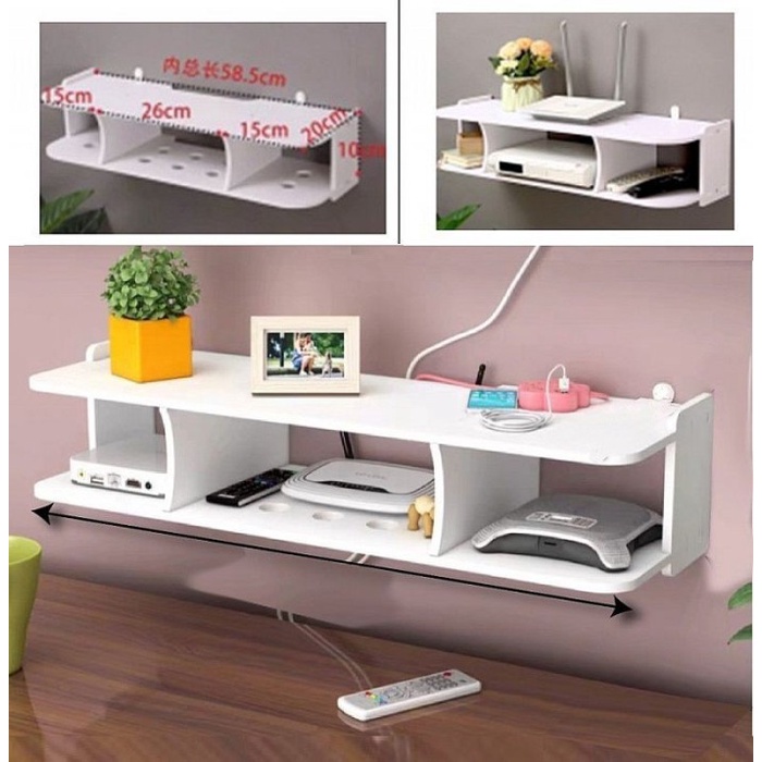 Jual Rak DVD Tempel Dinding Rak Gantung Dinding Rak Remote Wifi DVD ...