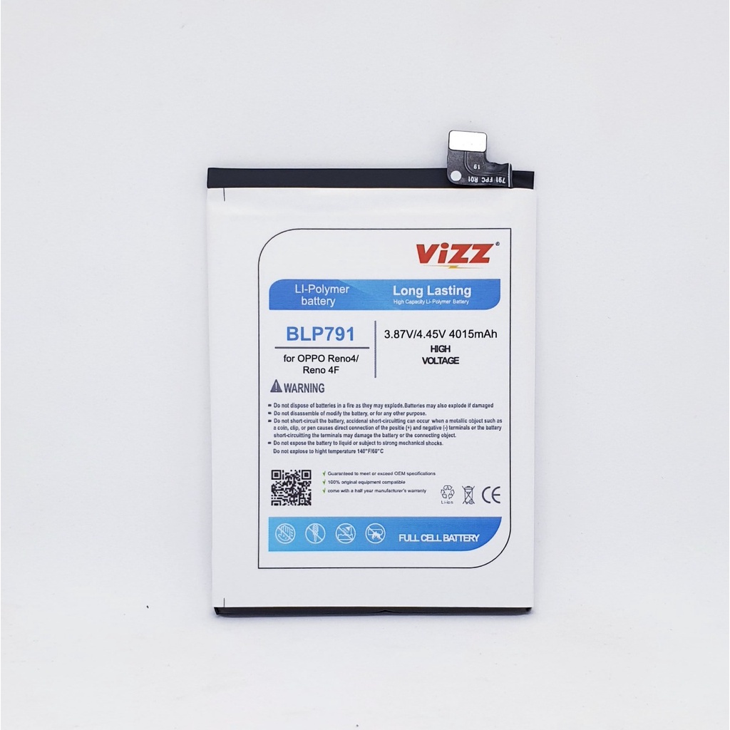 Jual VIZZ Baterai Oppo BLP791 Batre Reno 4 / Reno 4F Ori Vizz | Shopee ...