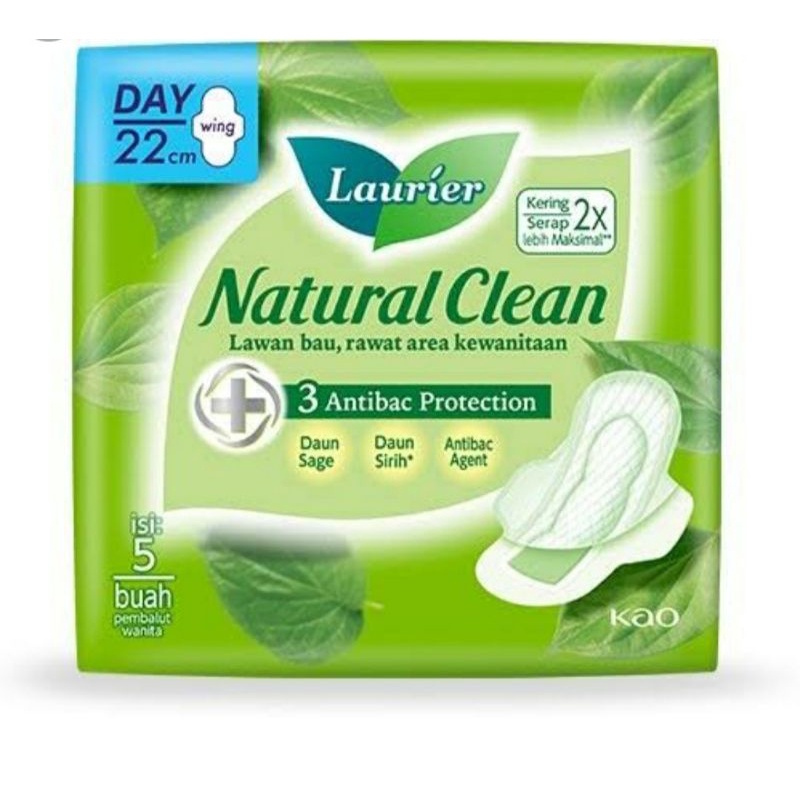 Jual Laurier Natural Clean 25 cm | Shopee Indonesia