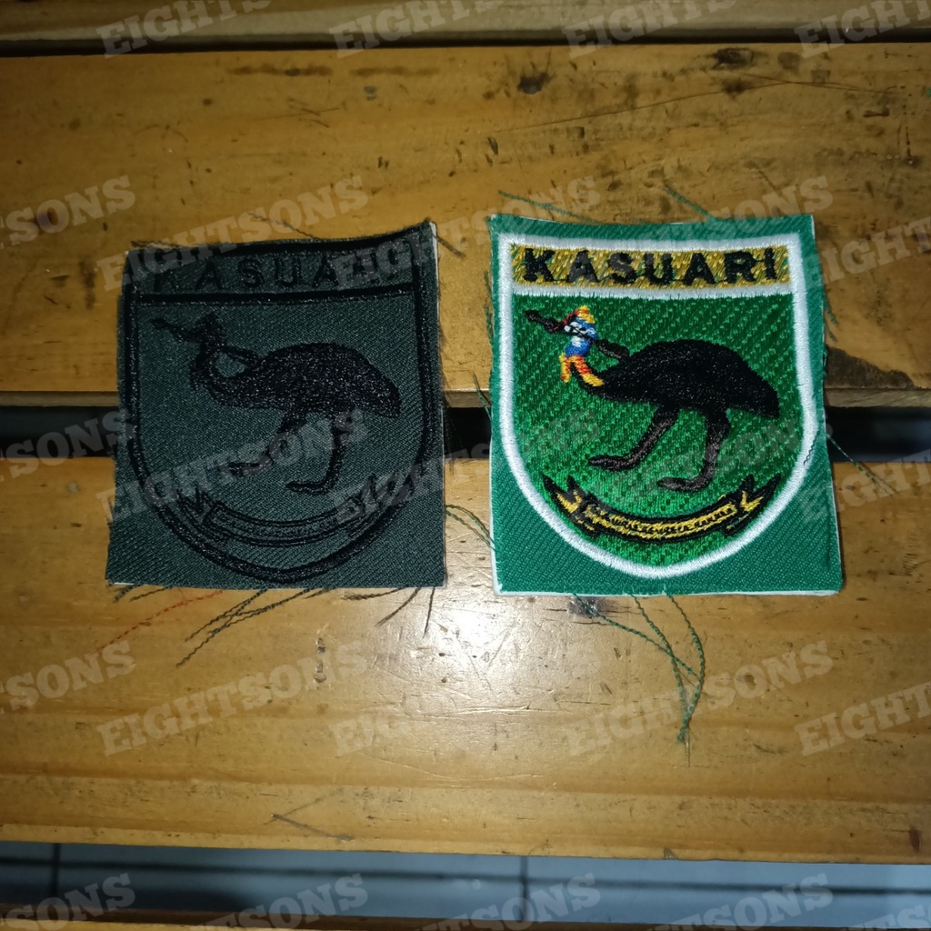 Jual Bordir Bed Badge Lambang PDL PDH Kodam KasuariTentara TNI AD ...