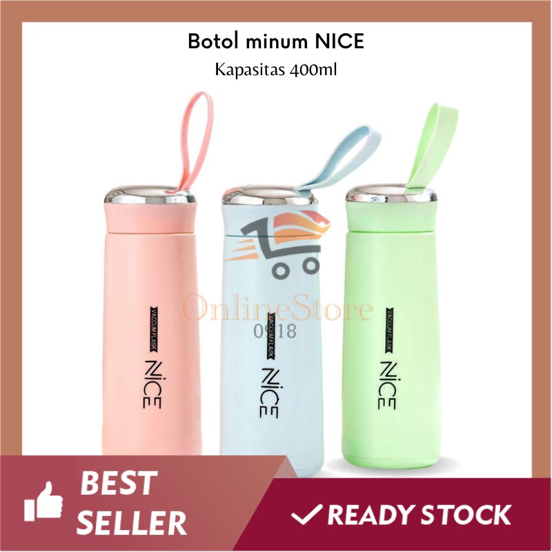 Jual OS -E106- Botol Minum NICE / Botol Minum Kaca Beling / Termos ...