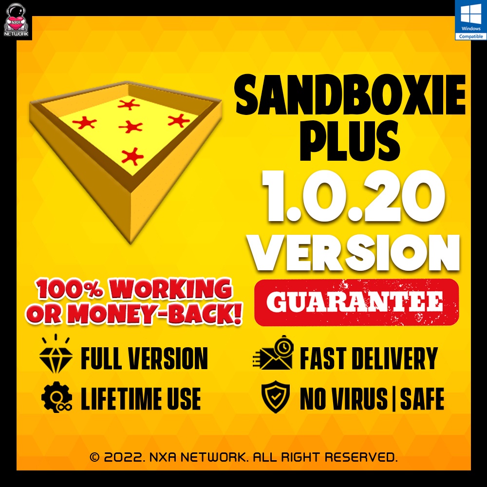 Jual Sandboxie Plus 1.0.20 | Guide Provided | Lifetime Full Version | 100% Working | No Virus ...