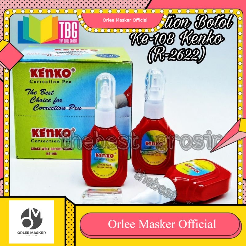 Jual STIPO KENKO MINI /KECIL TIP-EX CAIR KENKO KECIL MERAH 1 PCS ...