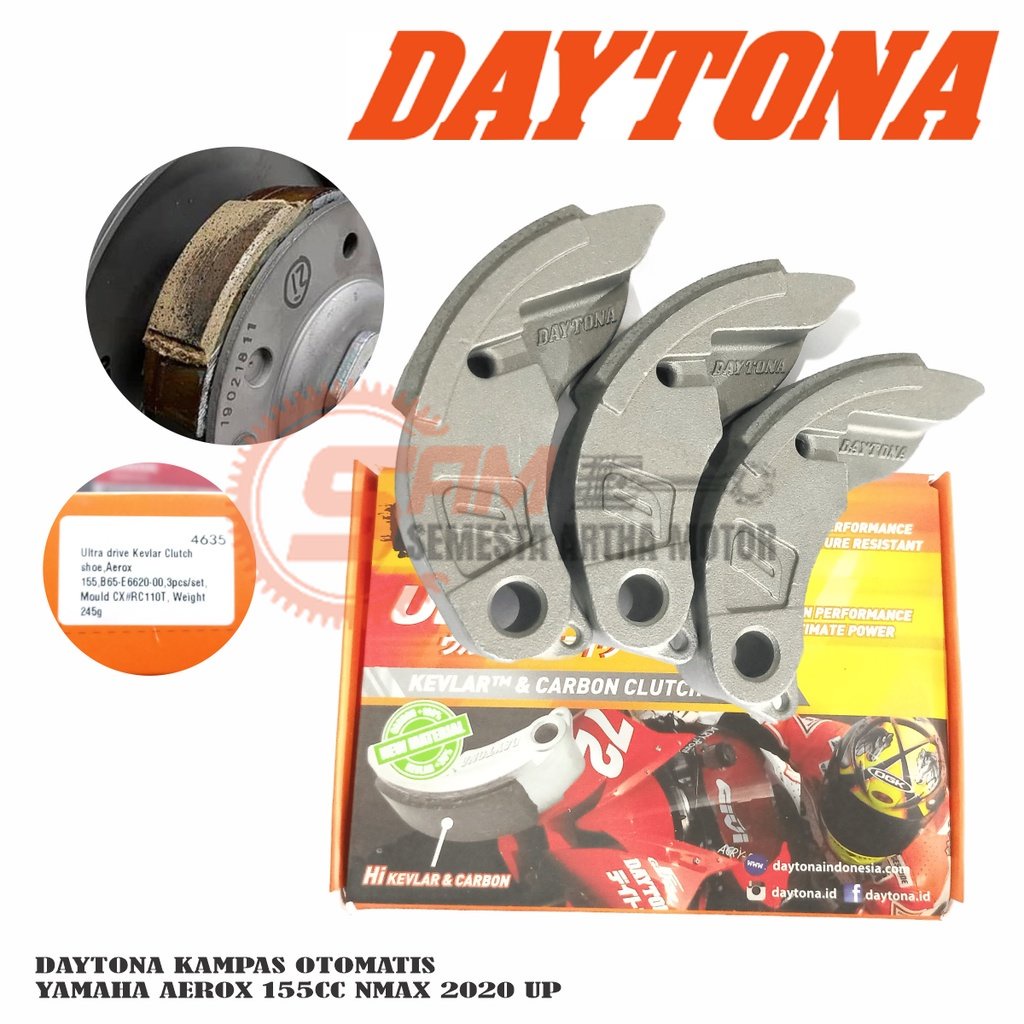 Jual Kampas Ganda Otomatis Daytona Yamaha Aerox 155cc Nmax 2020 Up ...