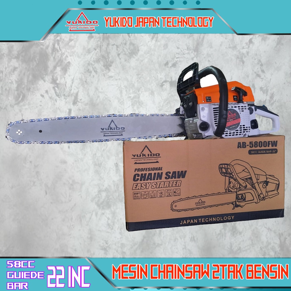 Jual Mesin Tebang Pohon Gergaji Kayu Bahan Bakar Bensin Chainsaw bar ...