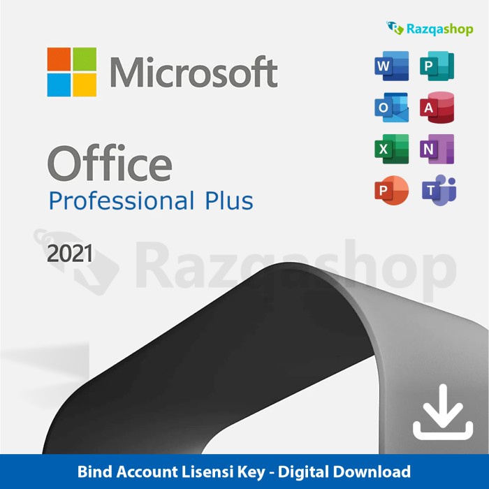 Jual Microsoft Office 2021 Pro Plus Bind Account Original Product Key | Shopee Indonesia