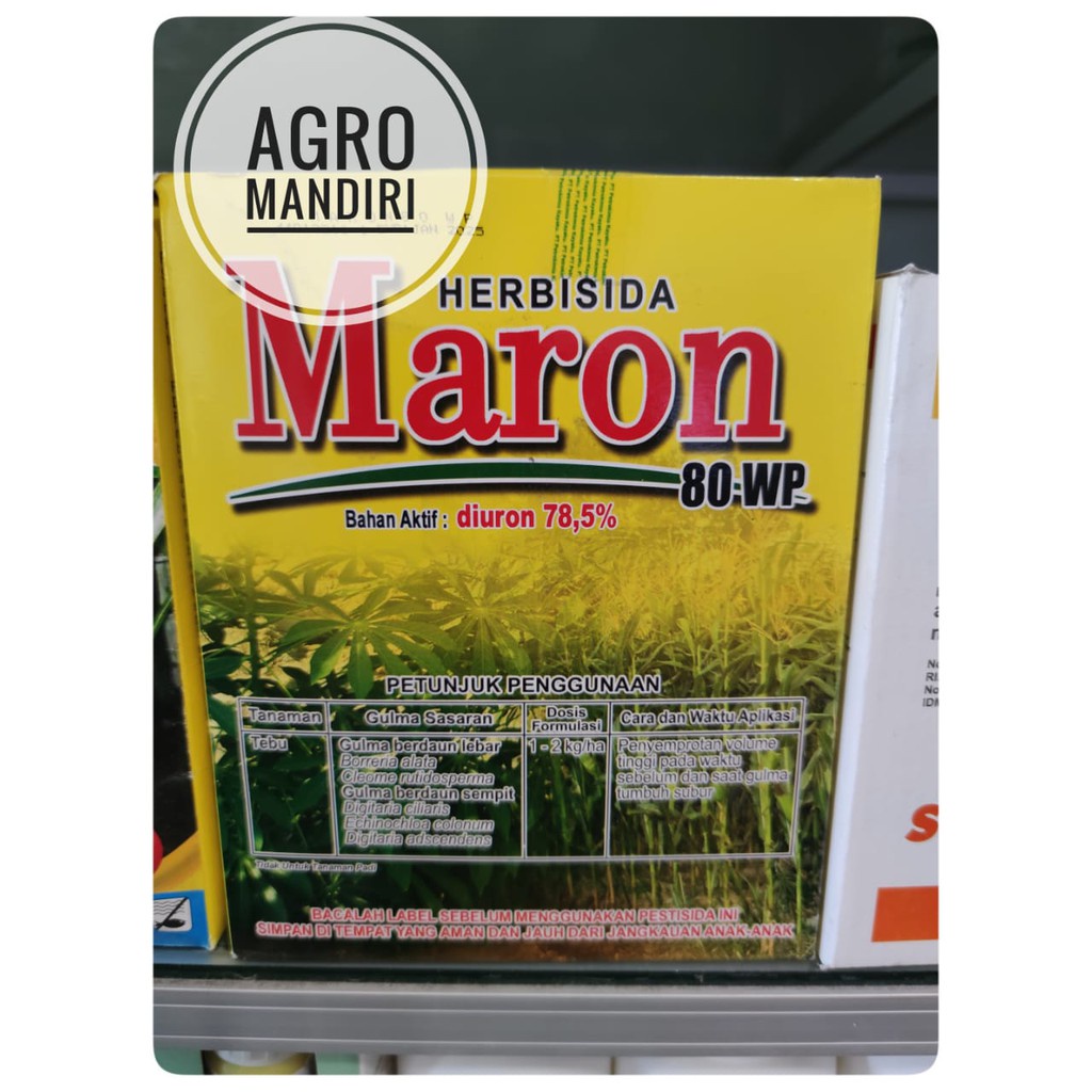 Jual Maron 80WP 500 gram Herbisida Basmi Gulma Daun Lebar, Sempit ...