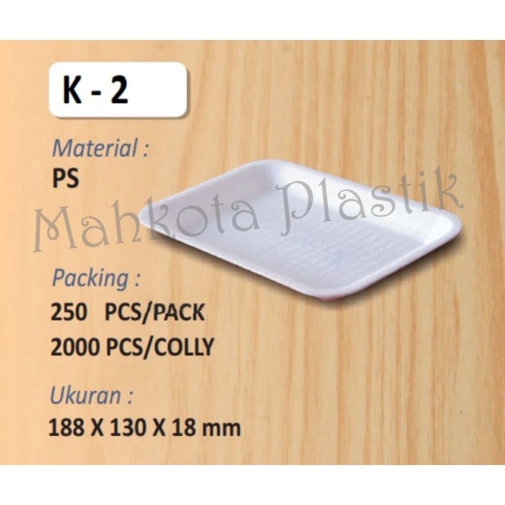 Jual Styrofoam Tray Buah Piring Gabus K2 isi 50pcs | Shopee Indonesia