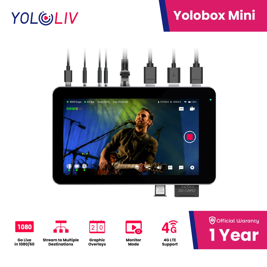 Jual Yololiv Yolobox Mini Ultra Portable All In One Monitor Smart Live Streaming Garansi Resmi ...