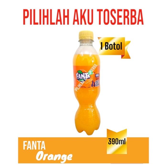 Jual Fanta ORANGE BOTOL PET 390 ml - ( HARGA 1 BOTOL ) | Shopee Indonesia