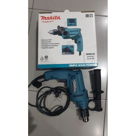 Jual Mesin Bor Tangan MAKITA M0801B 16 mm M 0801 B Hammer Drill 16mm | Shopee Indonesia