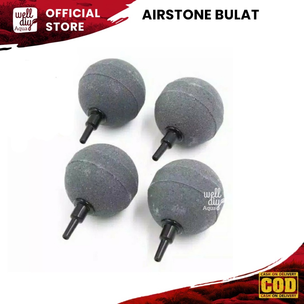 Jual Batu Aerator Bulat Air stone Gelembung Udara Aquarium Kolam koi ...