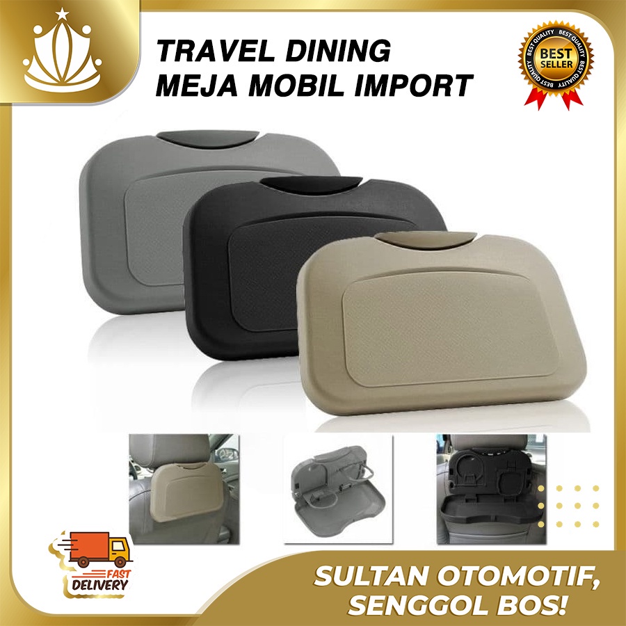 Jual Travel Dining Tray Meja portable mobil botol Car Rak Lipat Minum ...