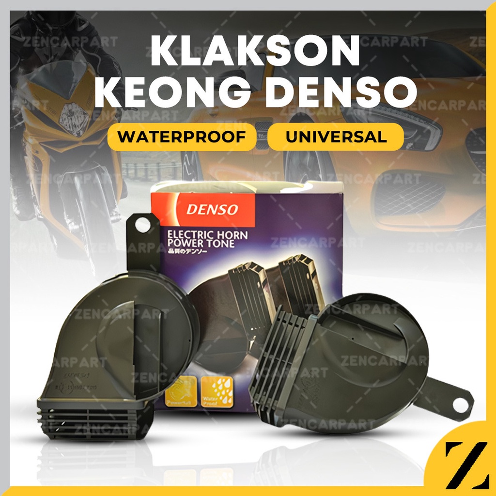 Jual Klakson Denso Keong Waterproof Klakson Keong Denso Trumpet 12V 12 ...