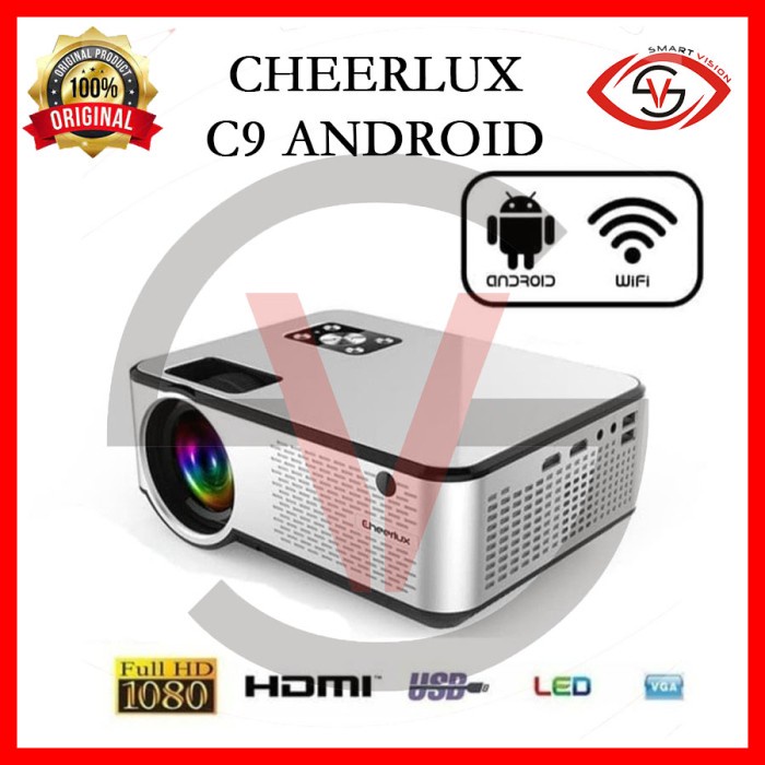 Jual Berkualitas Cheerlux C9 Android Wifi Smart Proyektor 2800 Lumens ...