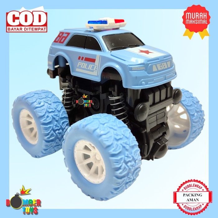 Jual Mainan Anak Mobil Zap Polisi Police Monster Truk Inertia Friction ...