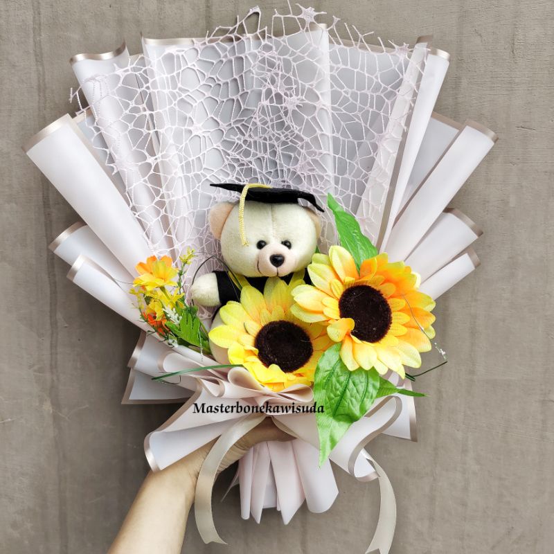Jual Buket boneka wisuda bunga matahari artificial hampers wisuda piala ... Jual Buket boneka wisuda bunga matahari artificial hampers wisuda piala ...