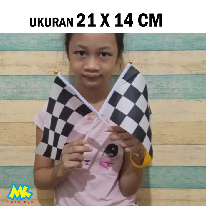 Jual 10pcs Bendera Balapan / Race Racing Hand Waving Flags - 21x14 CM ...