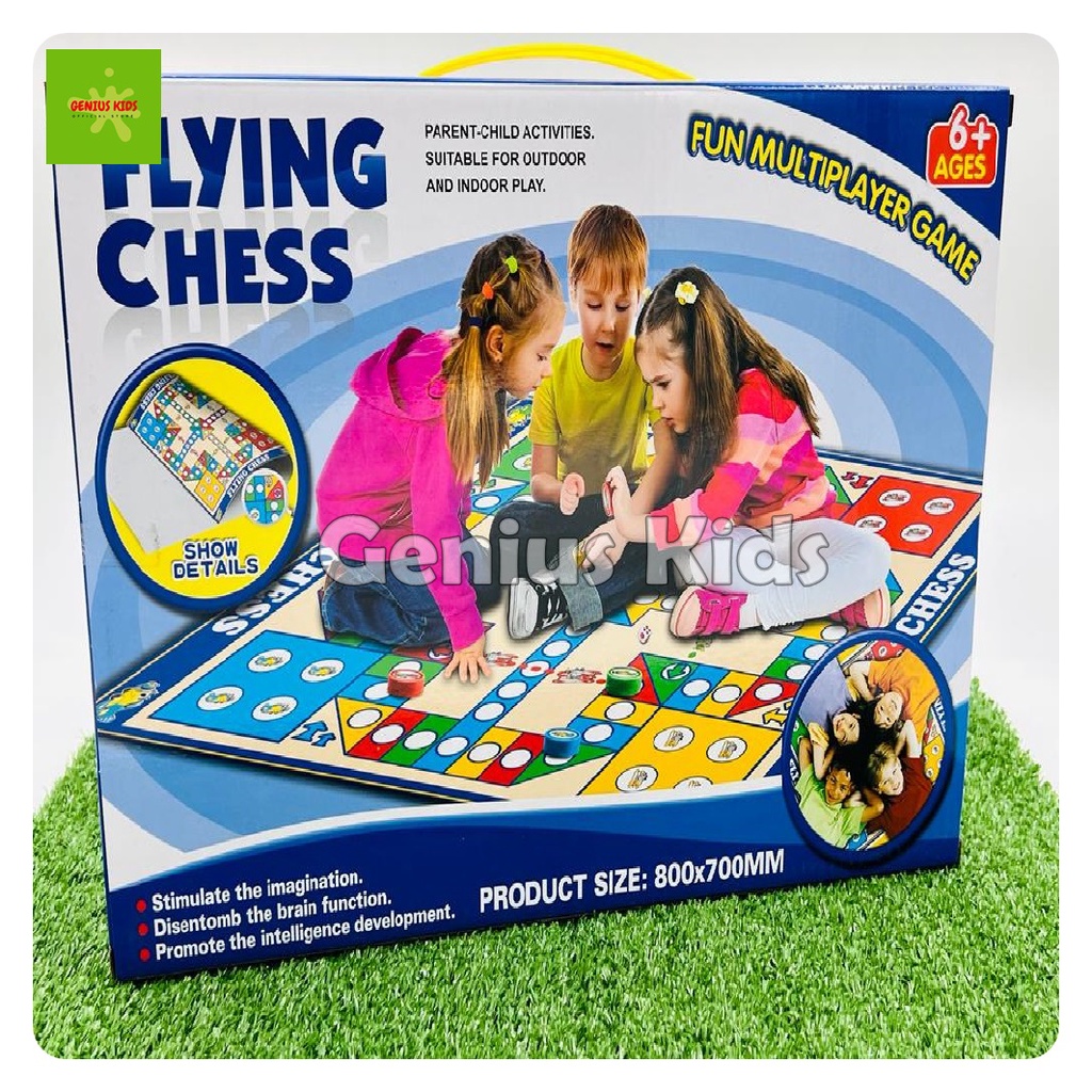 Jual Permainan Game Anak Flying Chess Ludo karpet Ular tangga catur | Shopee Indonesia