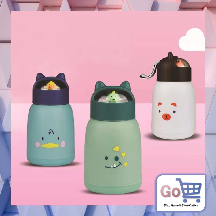 Jual Go - Bo1066 Botol Air Minum Kaca 360ML / Botol Minum Anak / Botol ...