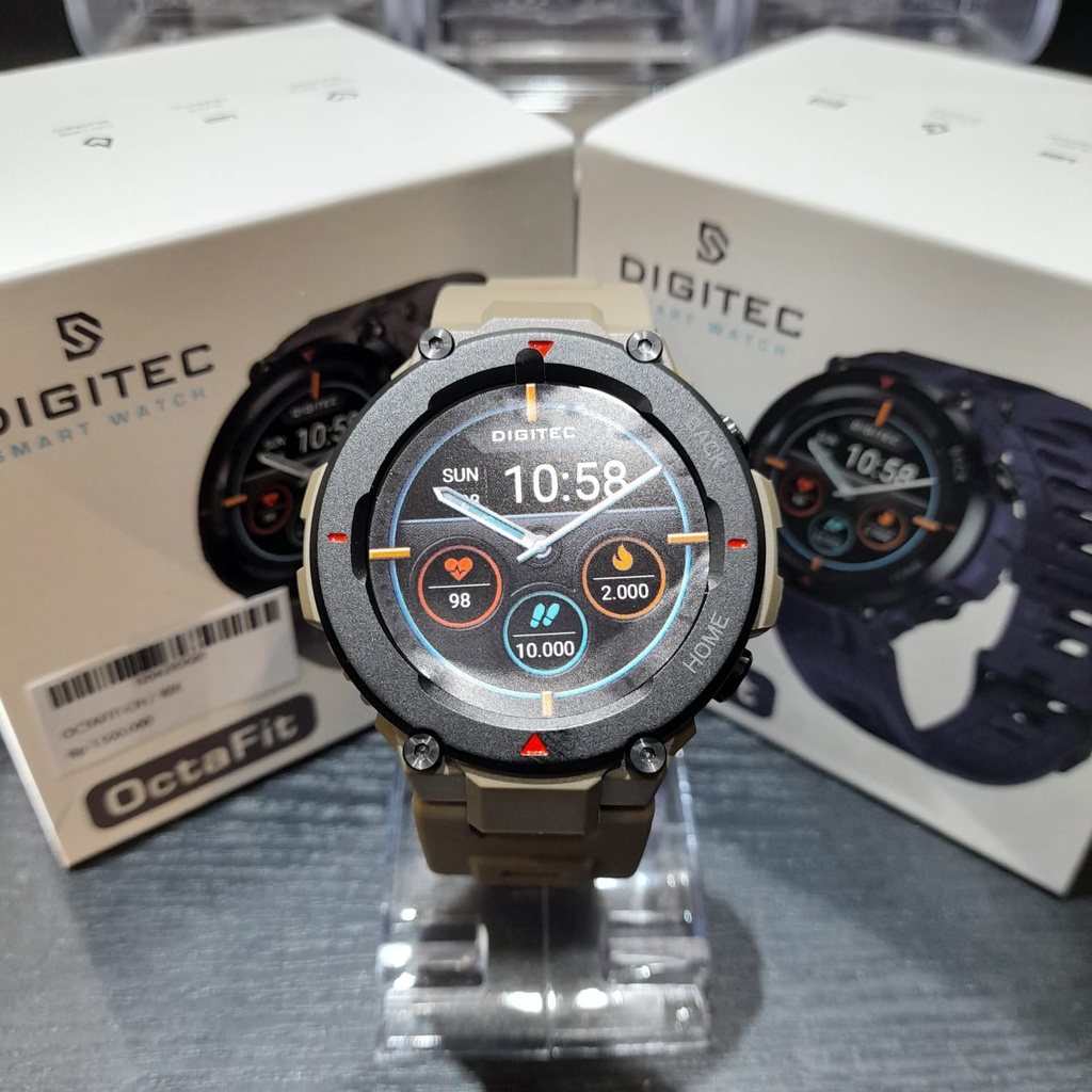 Jual JAM SMARTWATCH SMART WATCH DIGITEC OCTAFIT COKLAT BLUETOOTH ...