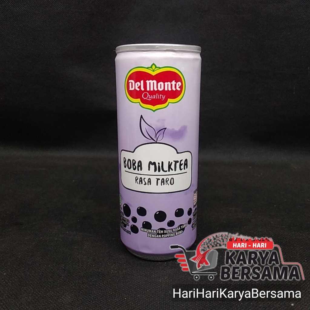 Jual MINUMAN DEL MONTE BOBA MILKTEA RASA TARO BOTOL 240ML | Shopee ...