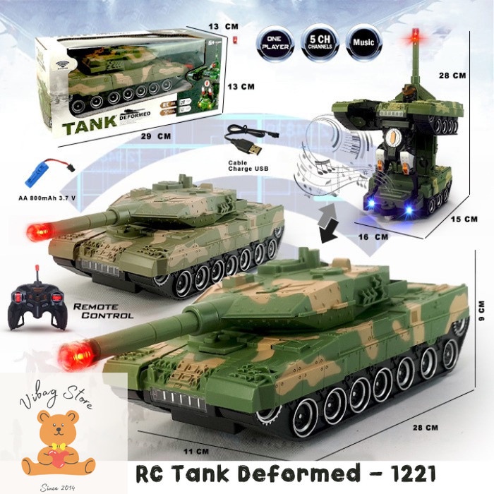 Jual RC Tank Deformed Berubah Robot Remote Control RADAR RDR1221 ...
