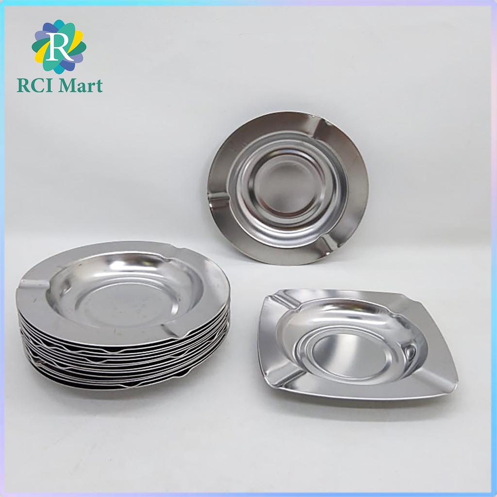 Jual Asbak Besi Tipis Stainless Steel Bulat Persegi - RCI Mart | Shopee ...