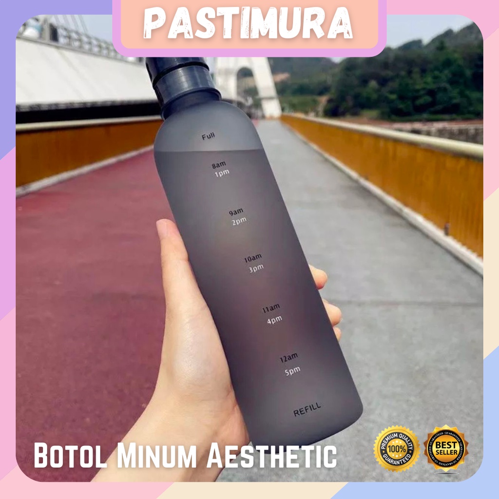 Jual [PSM] Botol Minum Aesthetic Termos Bening EstetikPlastik ...