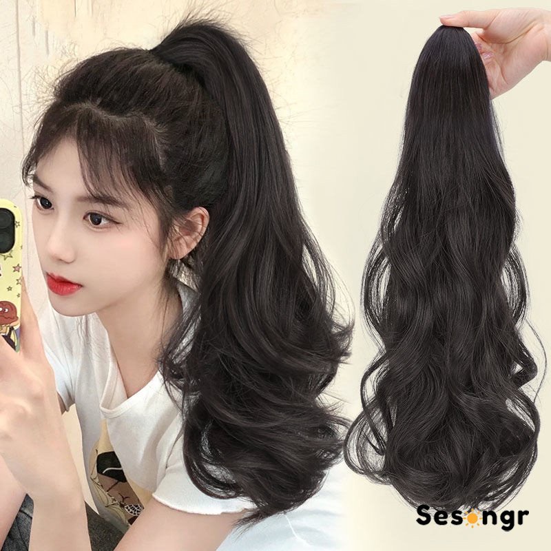 Jual Hair clip pony tail korea curly/Ekor Kuda tinggi Rambut /ponitail ...