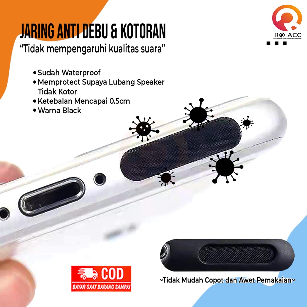 Jual NANVAN Stiker Jaring Anti Debu Kotoran Penutup Lubang Speaker Hp ...