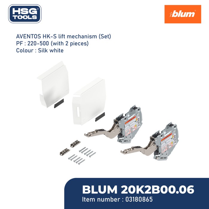 Jual BLUM ENGSEL LIFT UP 20K2B00.06 AVENTOS HK-S AC MECHANISM PF=220-500 | Shopee Indonesia