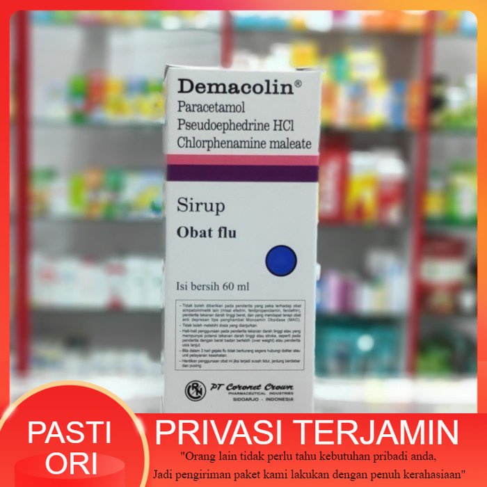 Jual demacolin sirup obat flu / demakolin syrup obat pilek 60 ml ...