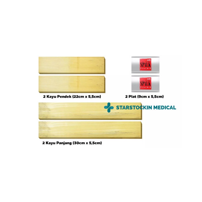 Jual Spalk First Aid Kayu Onemed | Shopee Indonesia