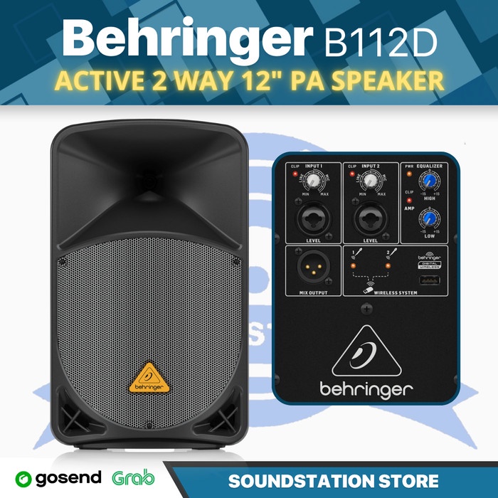 Jual BEHRINGER EUROLIVE B112D Active 2 Way 12" PA Speaker System ...