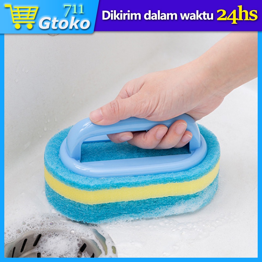 Jual Sikat Spons Pembersih Kompor Pot Dapur Kaca Lantai Dinding Keramik ...