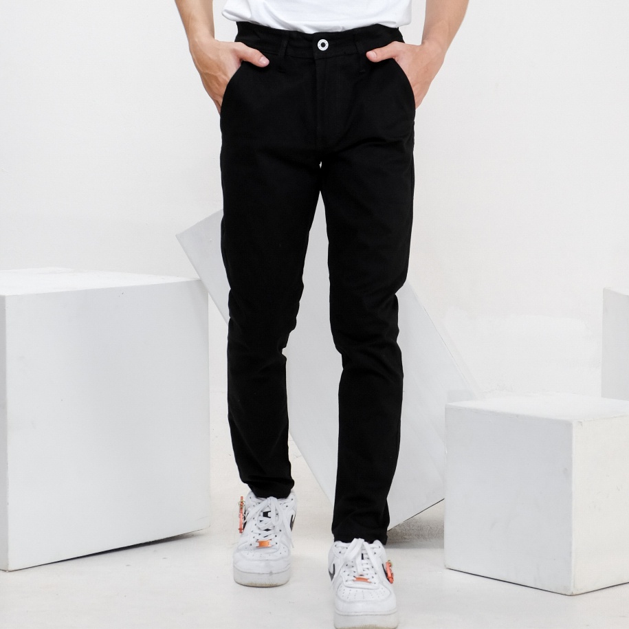 Jual BAPIN- Alpha Chino Long Pants - Black | Shopee Indonesia