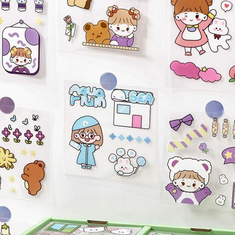 Jual Stiker Lucu dan Imut yang Anti Air 10 Lembar DIY yang Tahan Air ...