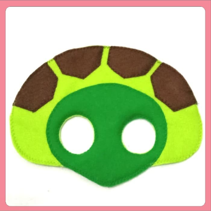 Jual Topeng Hewan Kura-kura Turtle Felt Mask Pesta Kostum Drama Anak ...