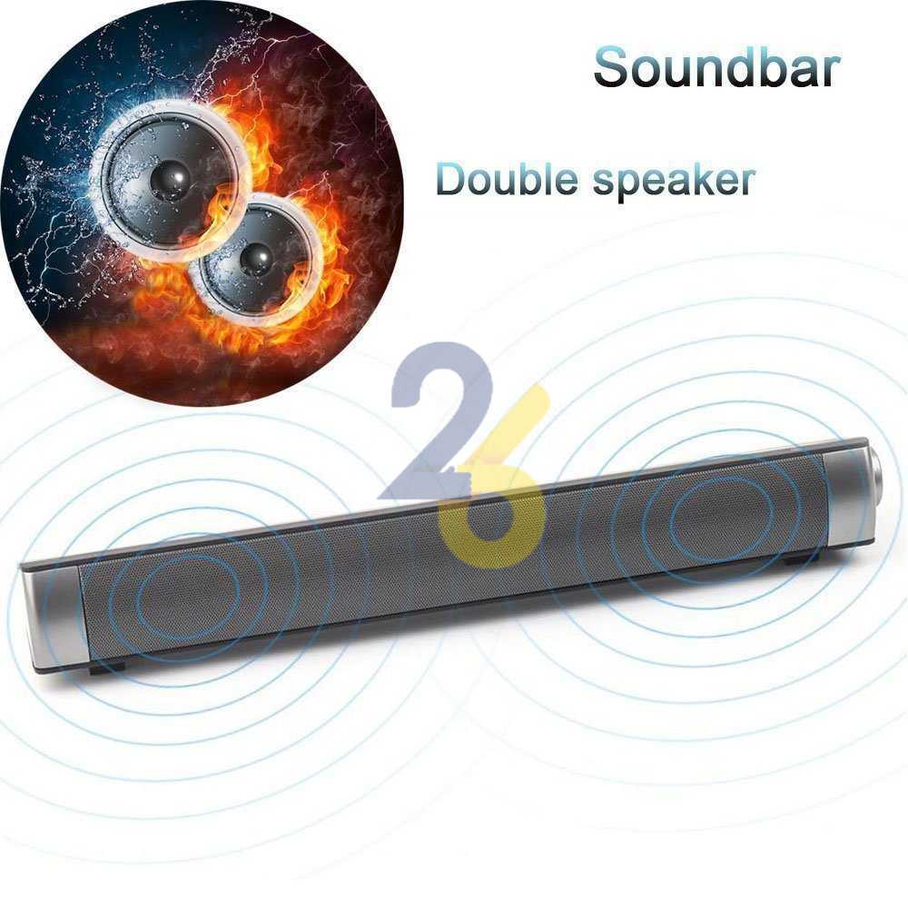 Jual [26] Portable Bluetooth Soundbar Home Theater with Remote Control ...