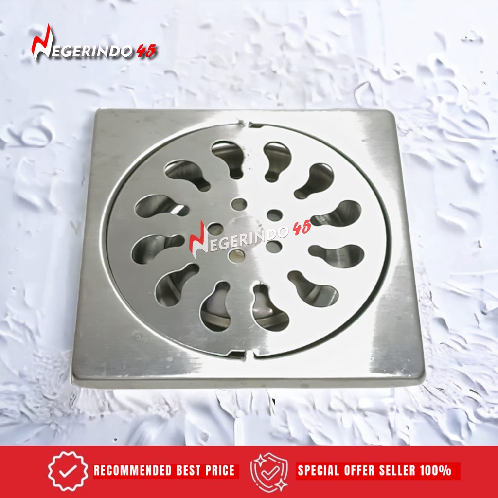 Jual SARINGAN GOT AFUR STAINLESS STEEL KAMAR MANDI FLOOR DRAIN SS ...