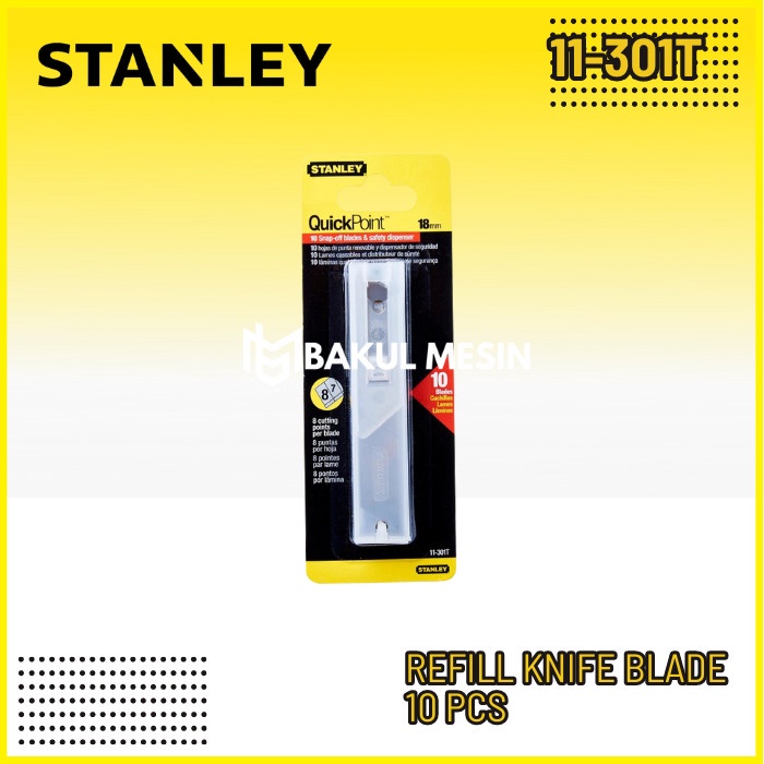 Jual Stanley Stanley 11-301T Isi Cutter Knife Blade Pisau Cutter 18mm ...