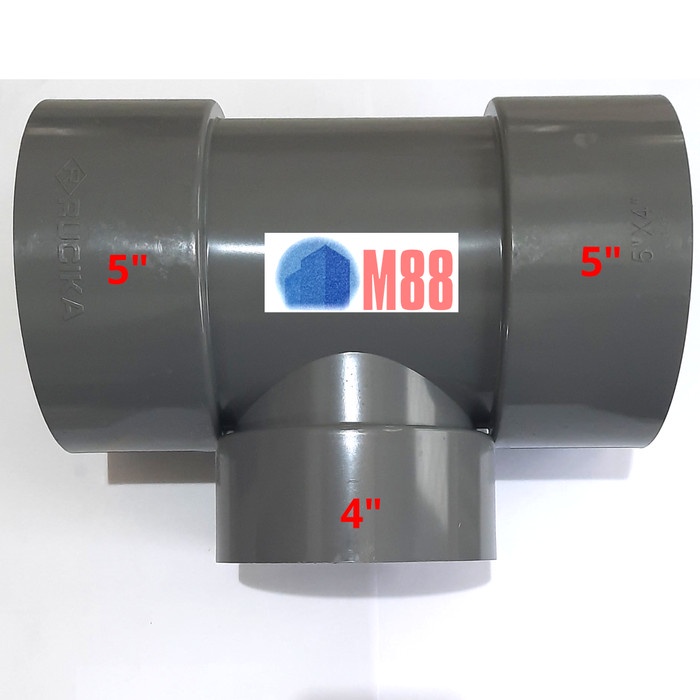 Jual RUCIKA Vlok Tee 5 x 4 inch D Reducer Te T 5x4 Pipa PVC | Shopee ...