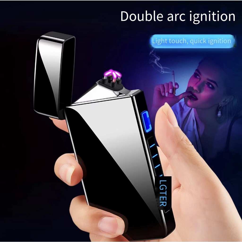 Jual US - Korek Api Unik ELEKTRIK PLASMA USB LIGHTER DOUBLE ARC PEMATIC ...