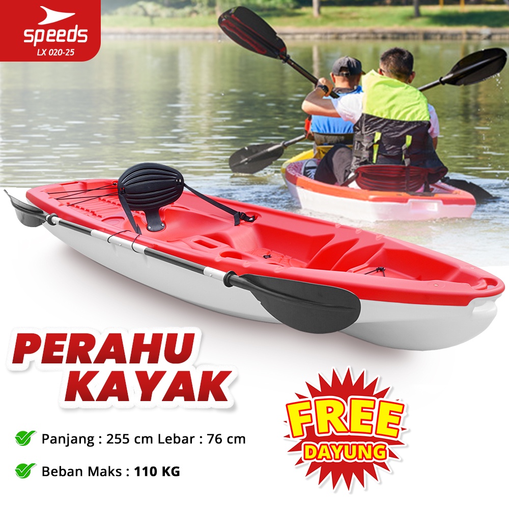Jual SPEEDS Perahu Kayak Sampan Perahu Dayung Olahraga Conoe Boating ...