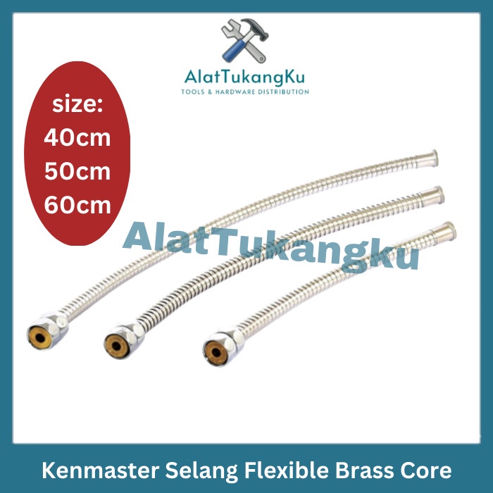 Jual Kenmaster Selang Flexible Panas Dingin SUS 40cm 50cm 60cm / Selang Fleksibel Closet ...