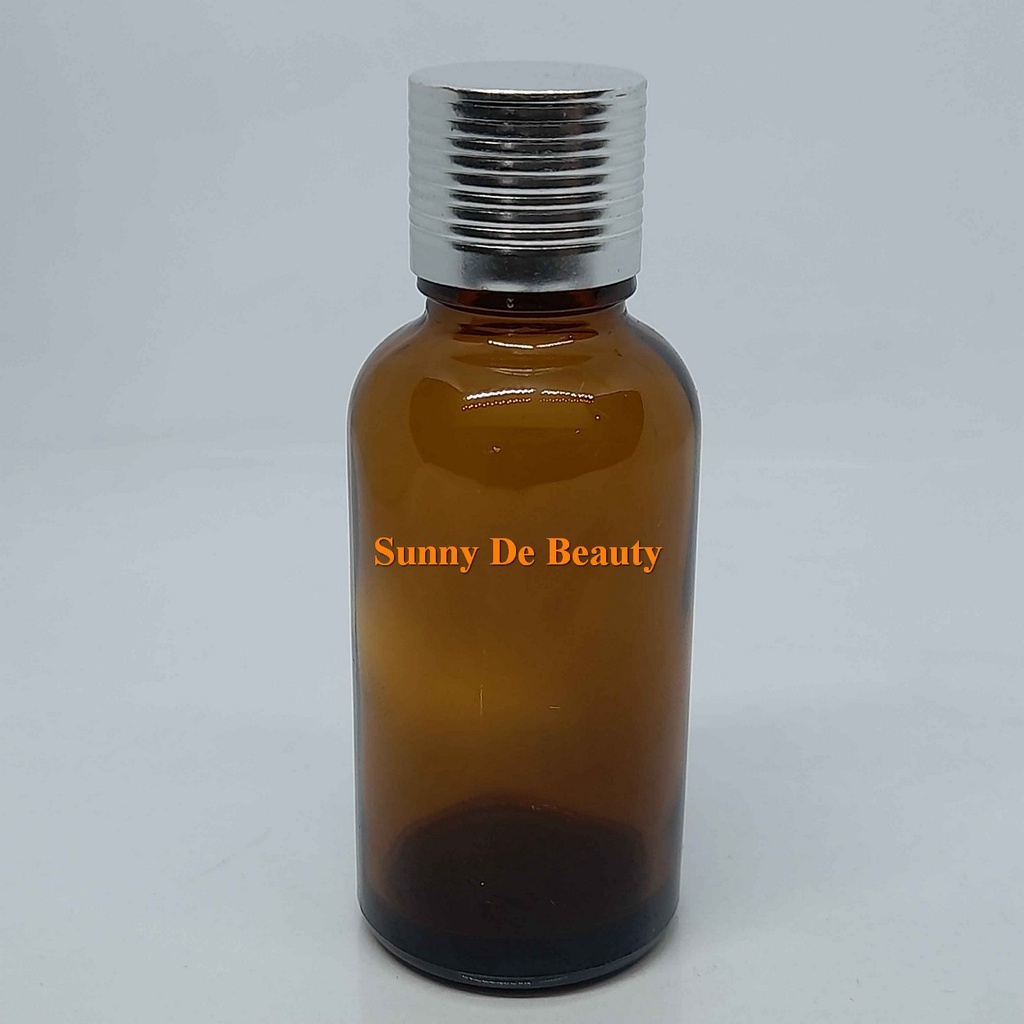 Jual Botol Kaca 30 ml Amber Original Br Tutup Drop Silver Alumunium ...