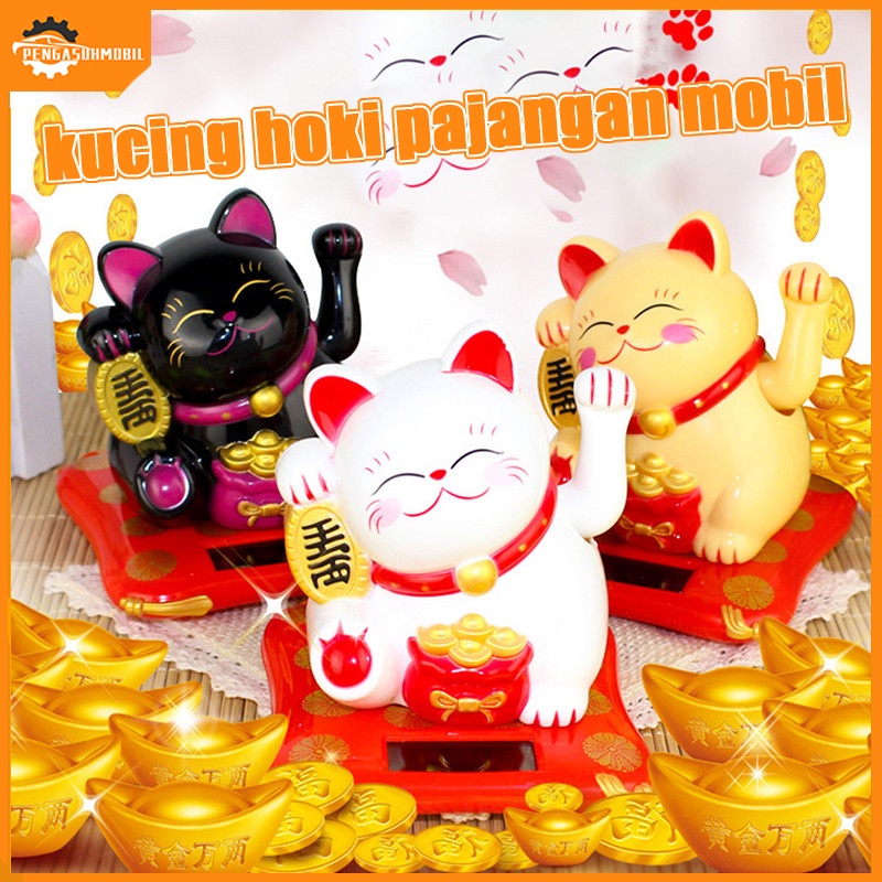 Jual Kucing Hoki Pajangan Mobil/Dashboard Solar Hoki Terbaik ...