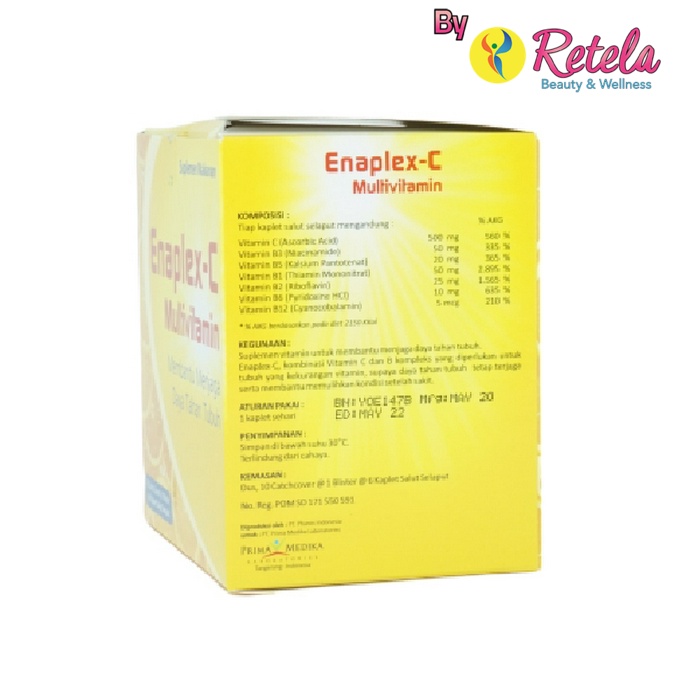 Jual ENAPLEX-C MULTIVITAMIN 1 STRIP 6 CAPLET | Shopee Indonesia